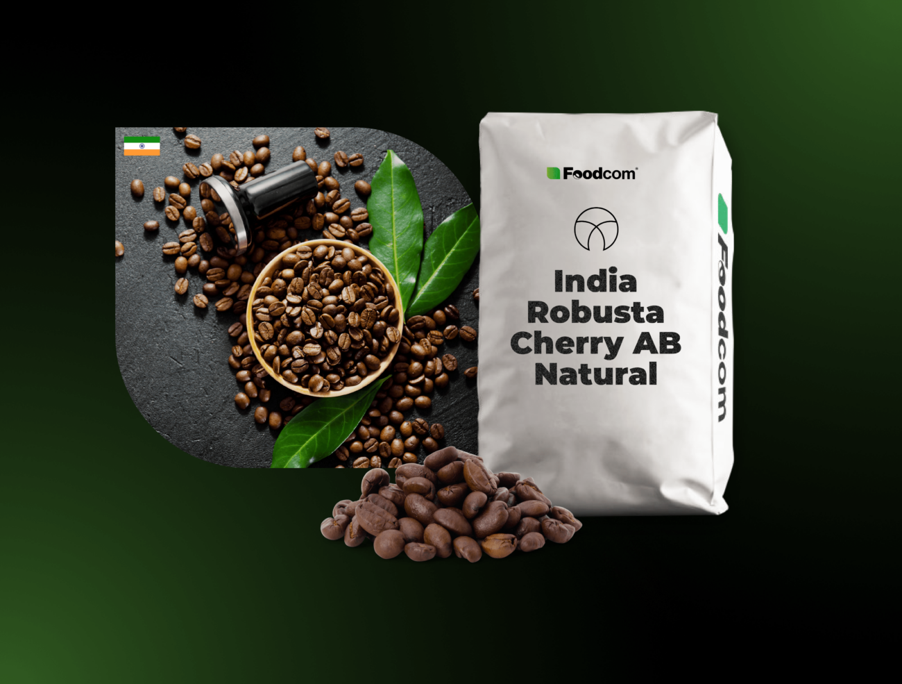 Robusta Cherry AB Natural | Cena | Worki 60 kg | Handel B2B | Foodcom S.A.