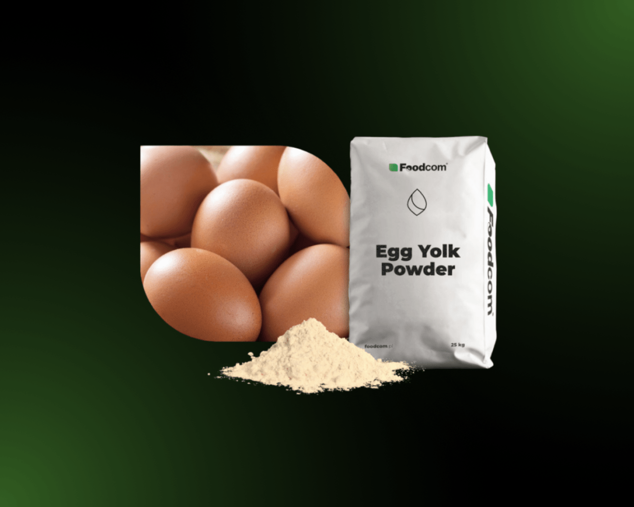 Egg yolk powder | Price | 20 kg, 25 kg | B2B trade - Foodcom S.A.