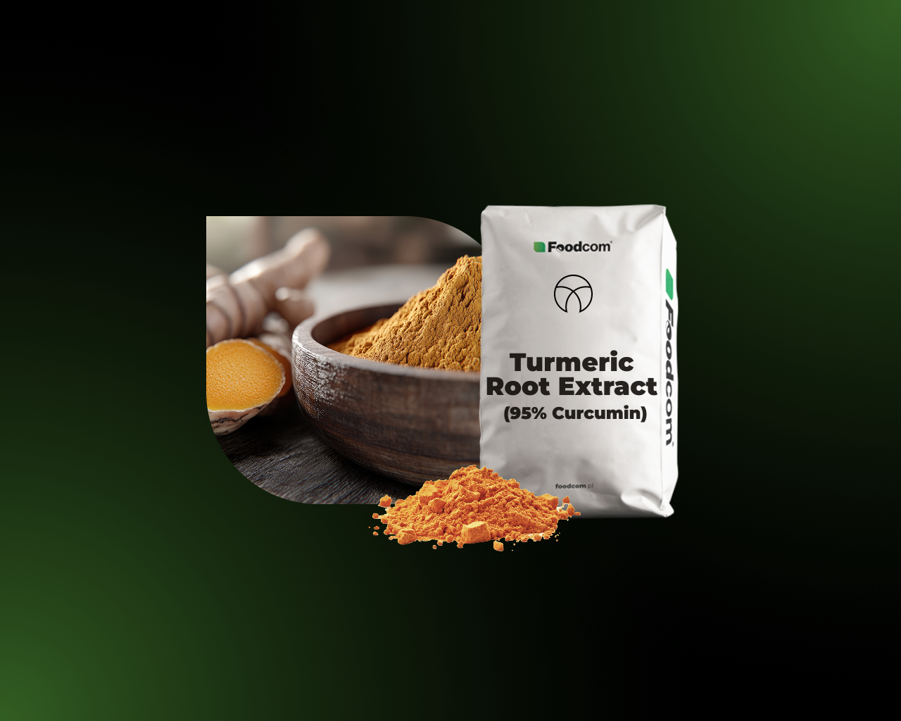 Turmeric extract | Price | 25 kg | B2B trade - Foodcom S.A.